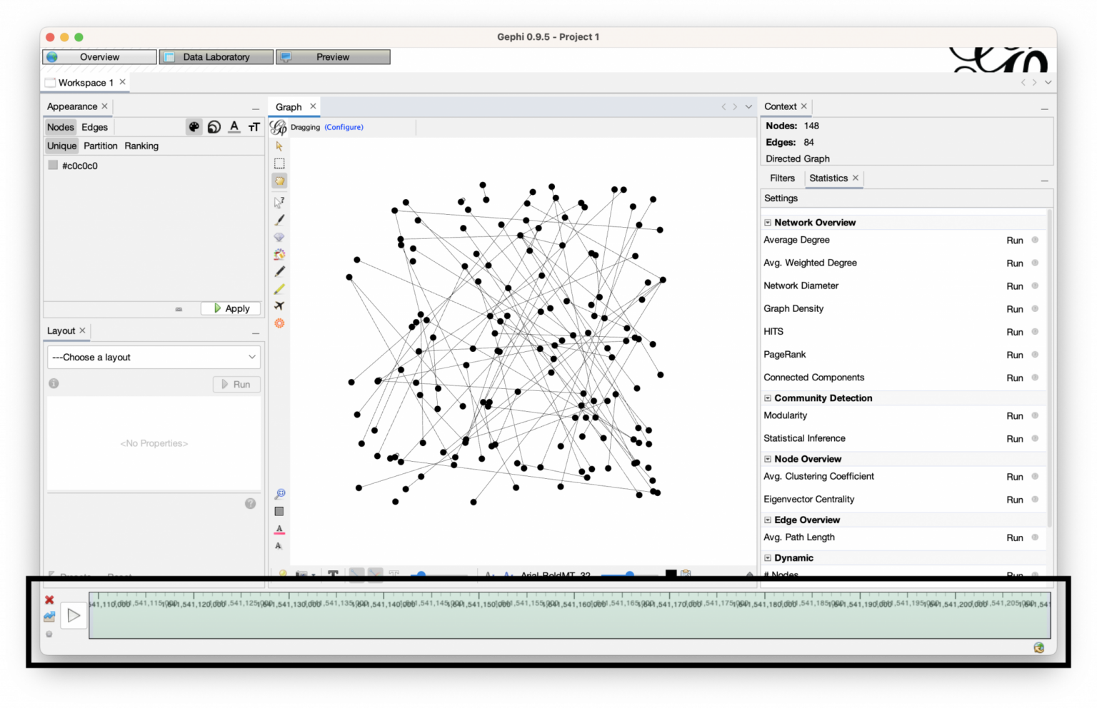 How to Create Simple Dynamic Graphs in Gephi | Dr James Ashford