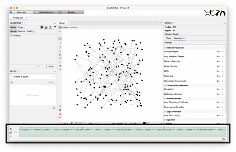 How to Create Simple Dynamic Graphs in Gephi | Dr James Ashford
