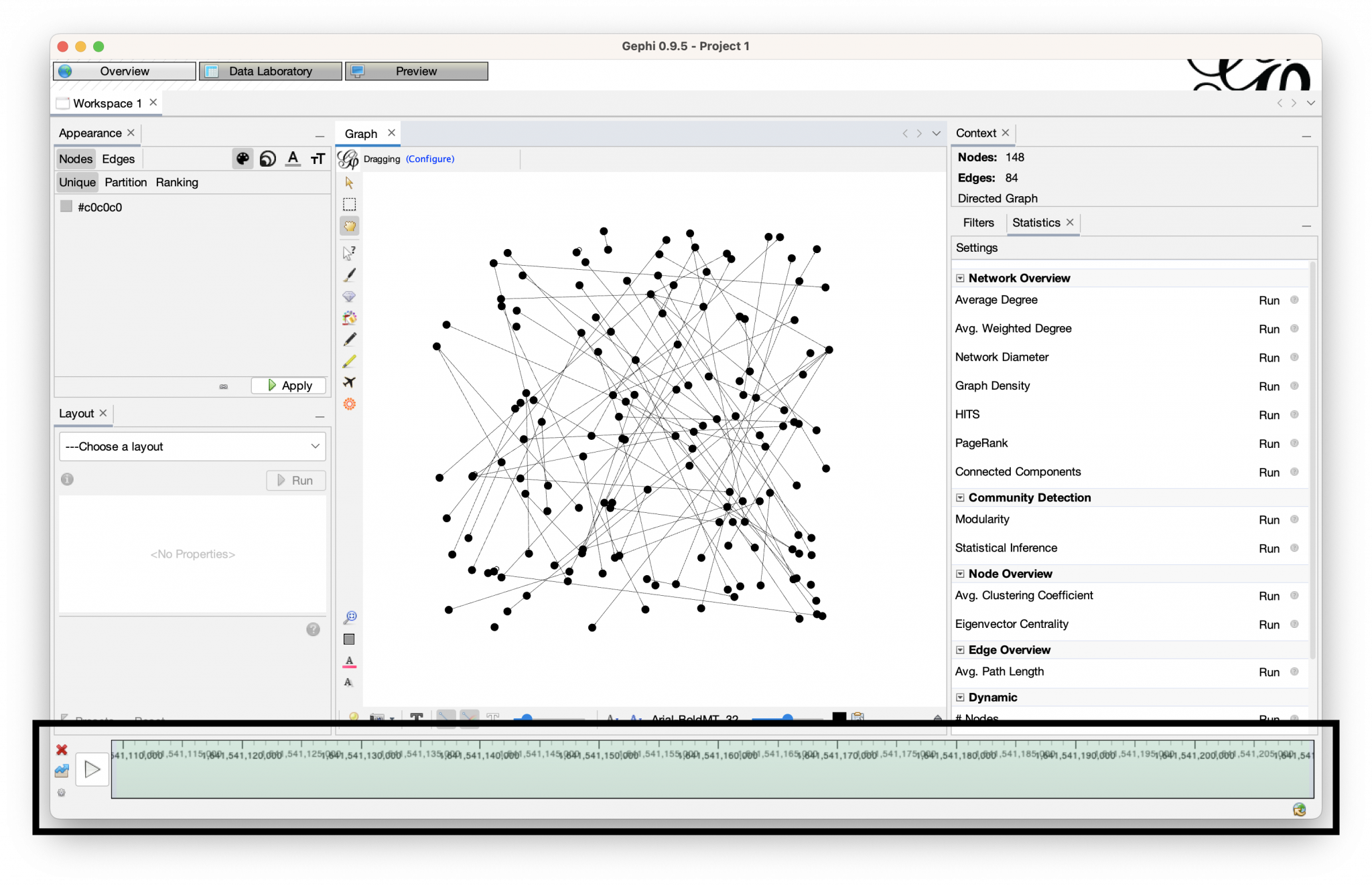 How to Create Simple Dynamic Graphs in Gephi | Dr James Ashford