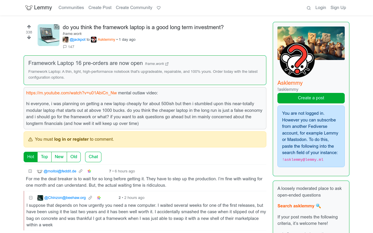 My Initial Thoughts on Lemmy - A Reddit Alternative for the Fediverse